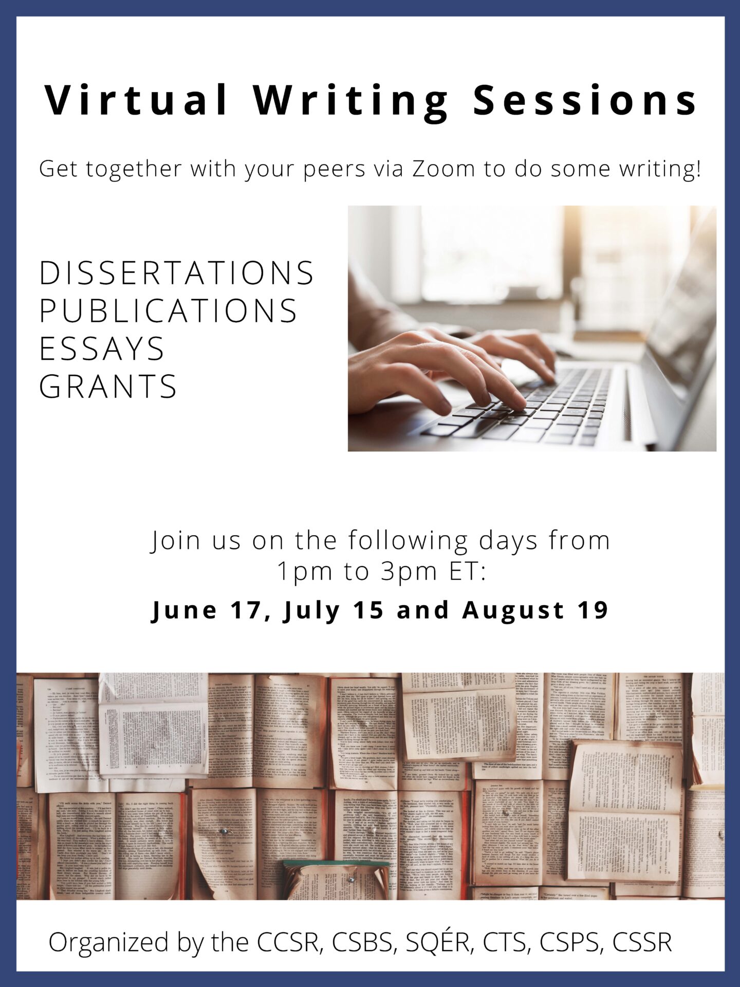 Virtual Writing Sessions – CCSR
